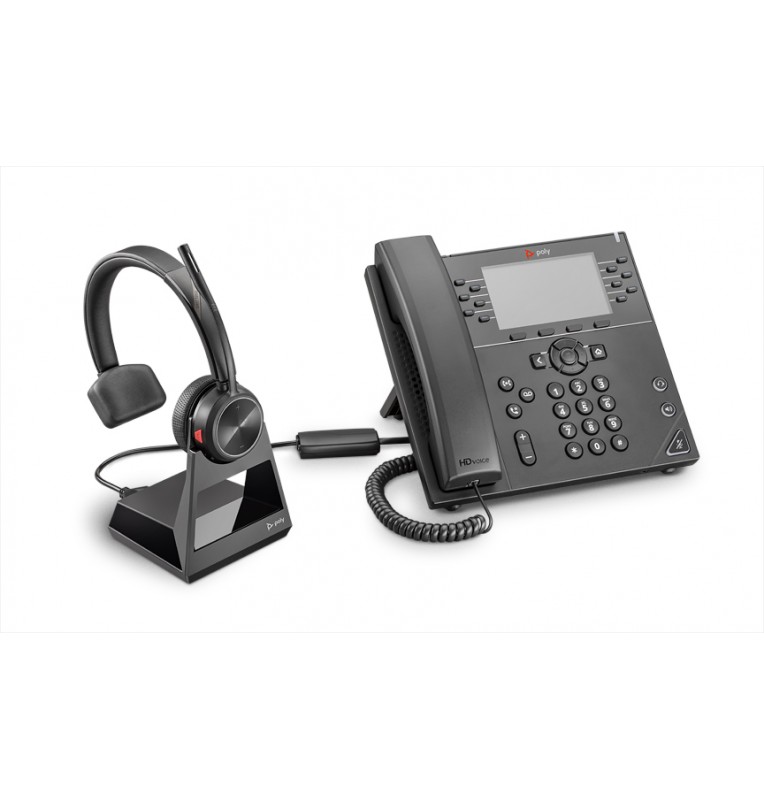 Poly SAVI 7200 Office ausinės Ausiniu tipas Vieno garsiakalbio (ant ...